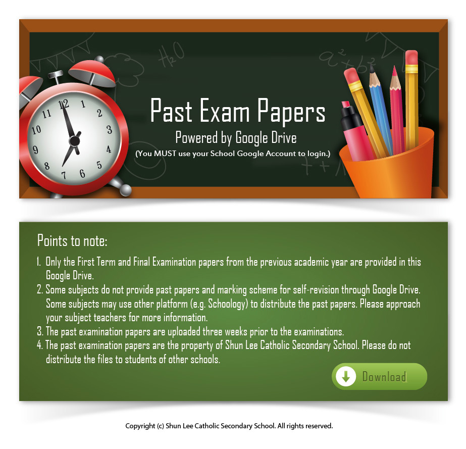 Past Examination Papers